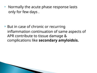 ACUTE PHASE PROTEINS IN HEALTH AND DISEASE | PPT