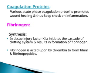 ACUTE PHASE PROTEINS IN HEALTH AND DISEASE | PPT