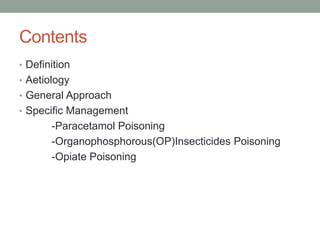 Acute poisoning | PPTX