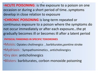 Acute poisoning | PPTX