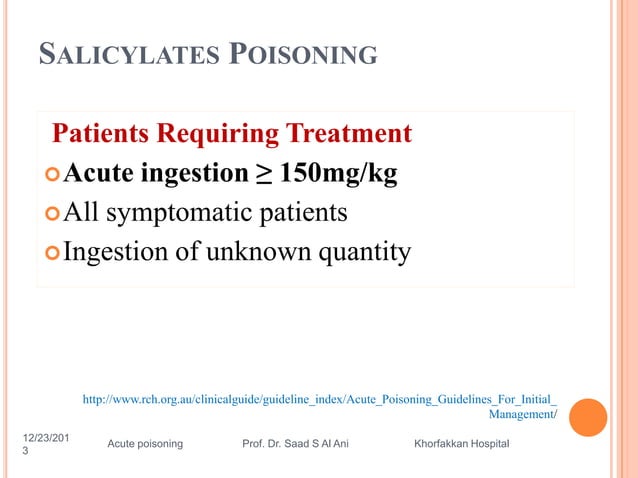 Acutepoisoning guidelinesforinitialmanagement-130630080645-phpapp02 | PPT