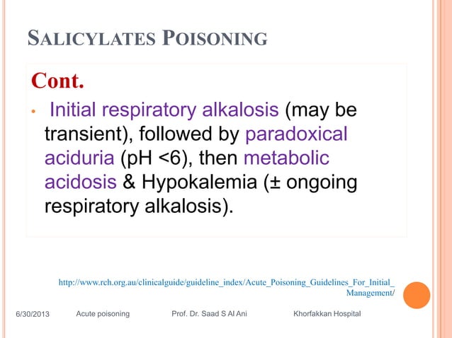 Acute poisoning guidelines for initial management | PPTX