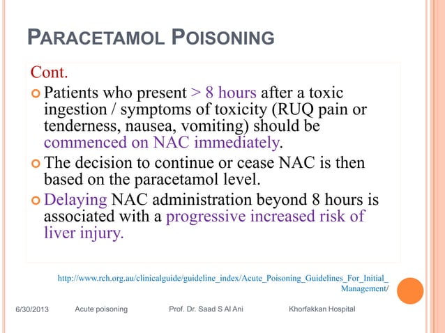 Acute poisoning guidelines for initial management | PPTX