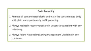 Acute poisoning management in sri lanka | PPTX