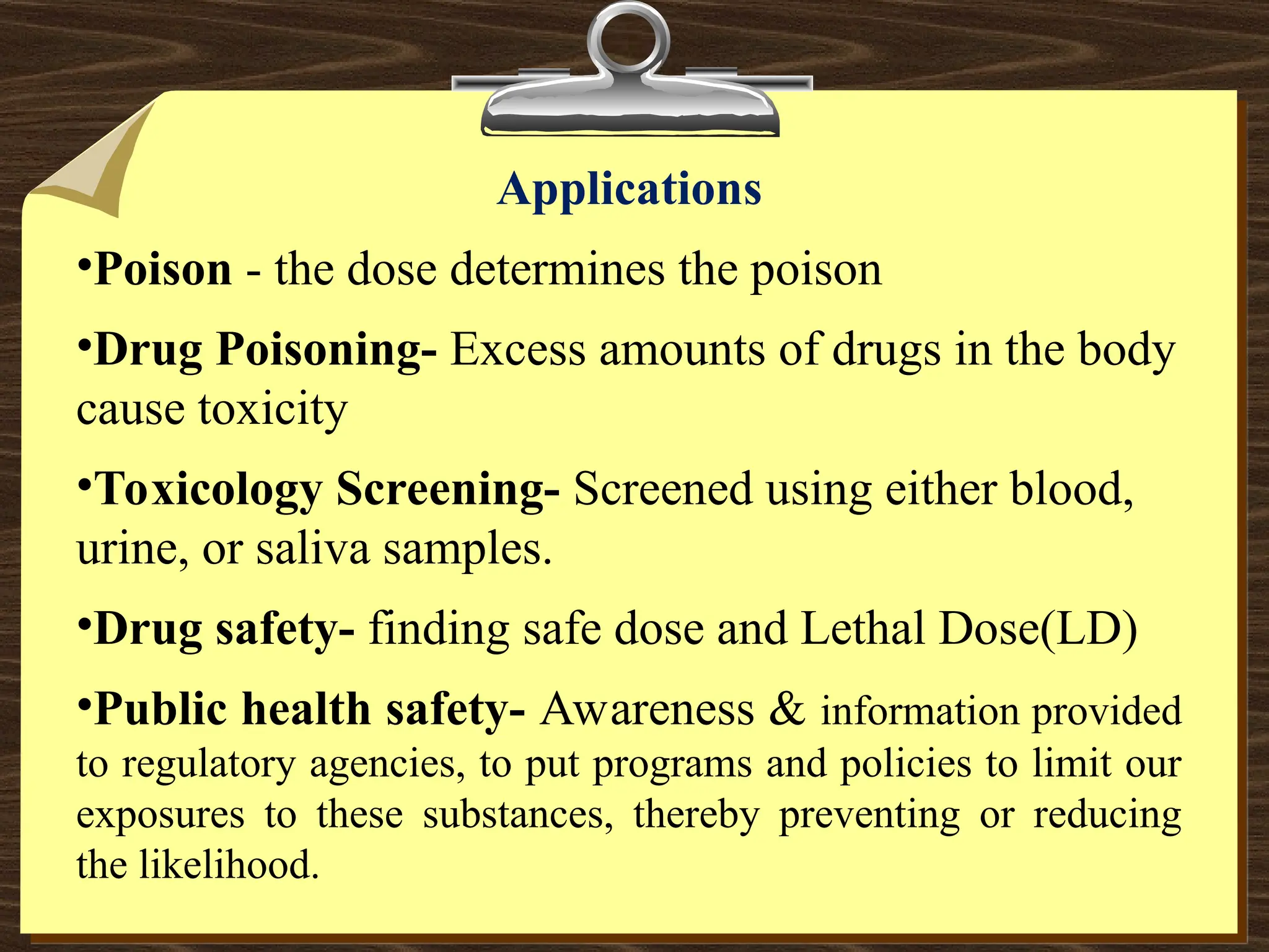 Basics of toxicology & it's applications.ppt