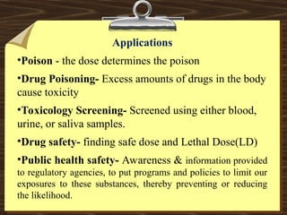 Basics of toxicology & it's applications.ppt
