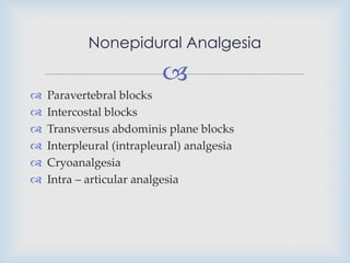 Acute postoperative pain | PDF