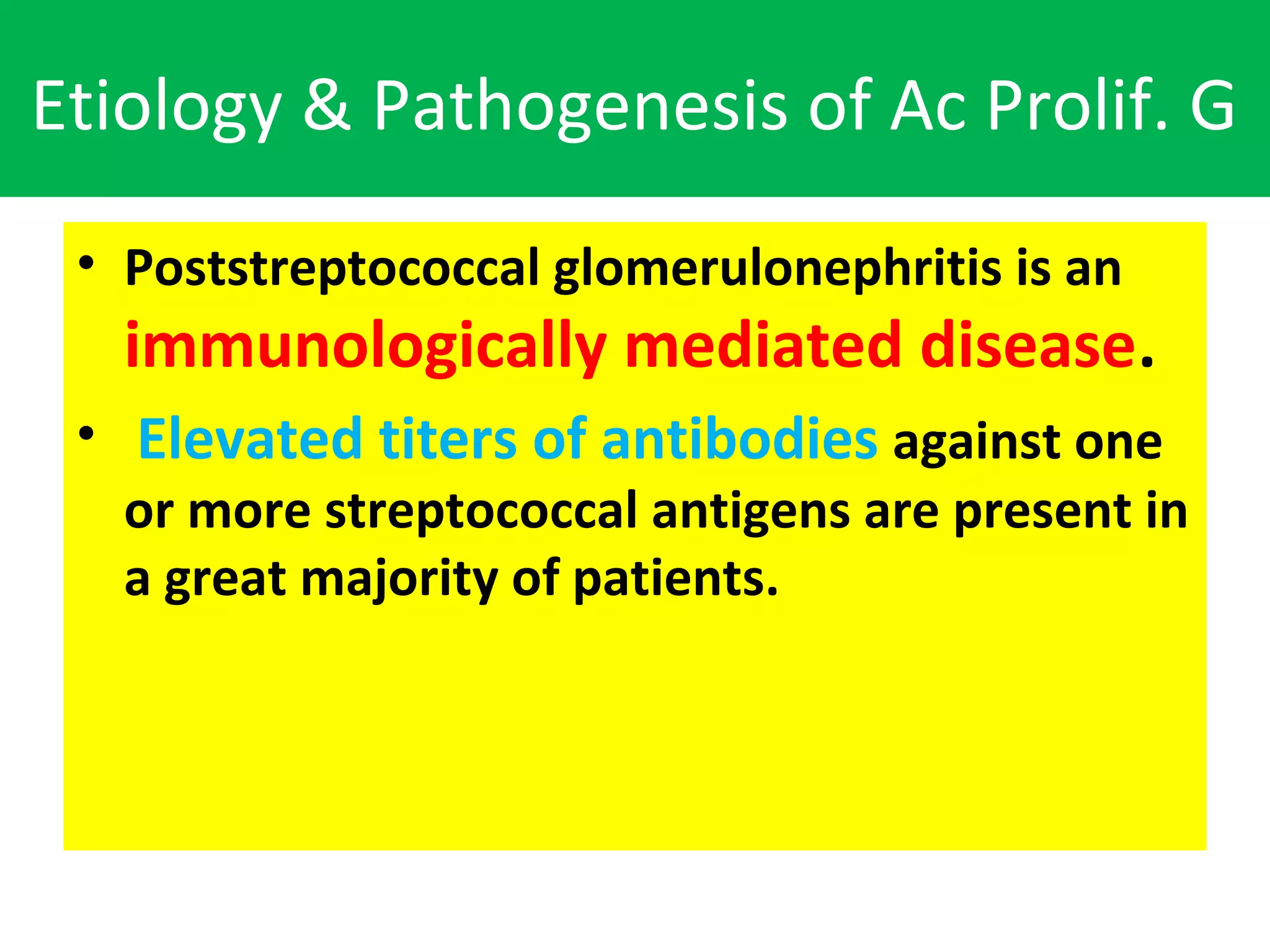 Acute post streptococcal glomerulonephritis | PPT