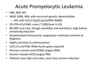 Acute promyelocytic leukemia | PPTX