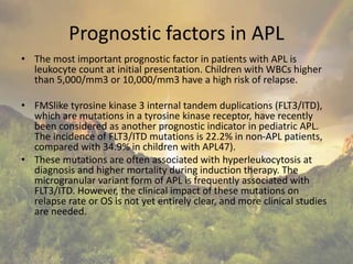Acute promyelocytic leukemia NCCN LATEST 2014 Guidelines | PPTX