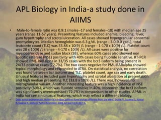 acutepromyelocyticleukemia- | PPT