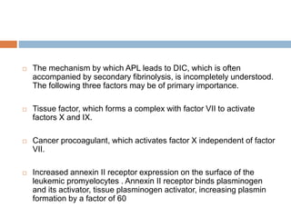 Acute promyelocytic leukemia | PPTX