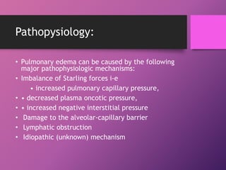 Acute pulmonary edema | PPT