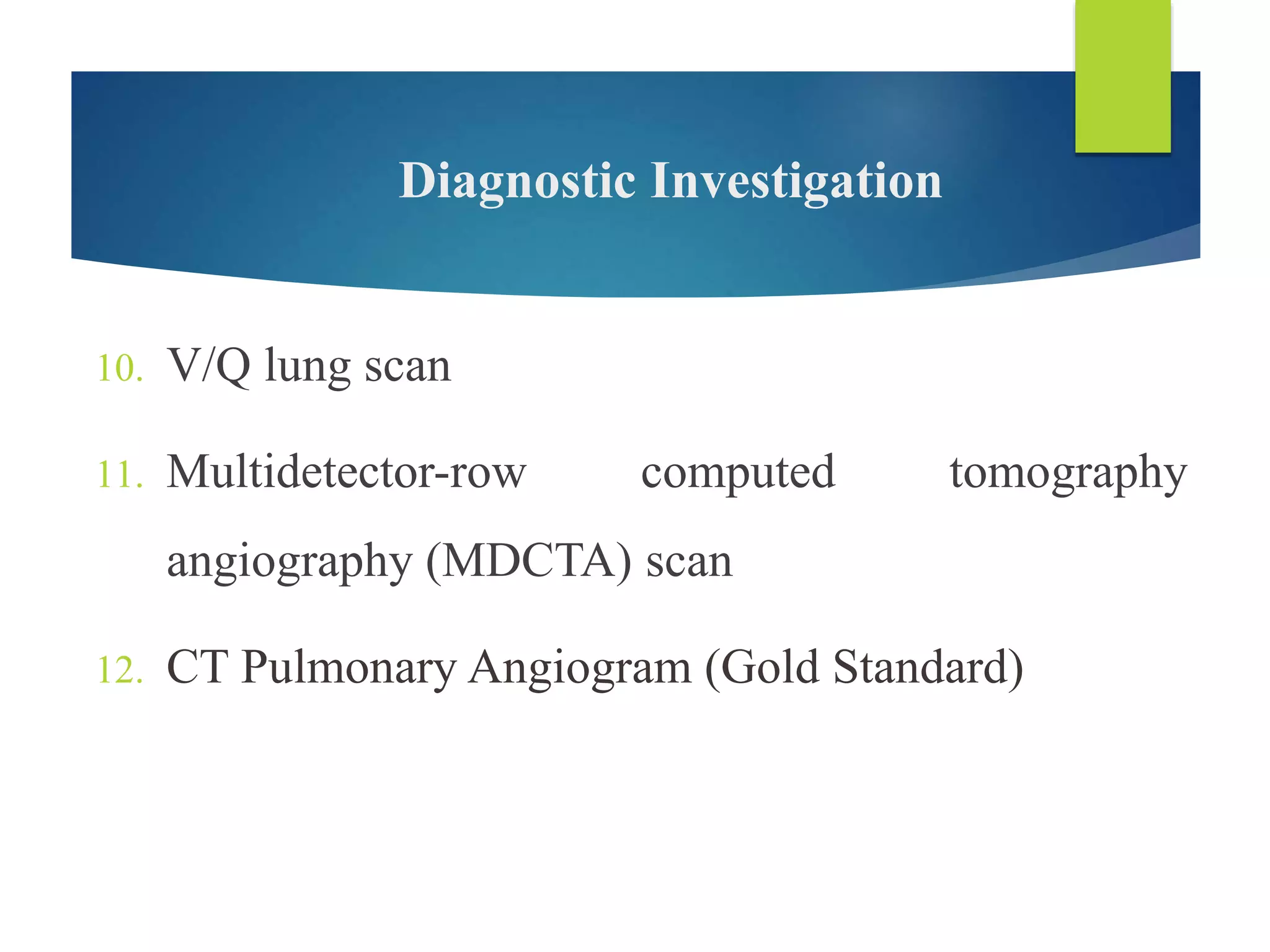 Acute pulmonary embolism and its management. | PPTX