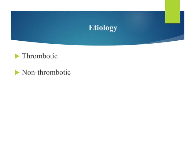 Acute pulmonary embolism and its management. | PPTX