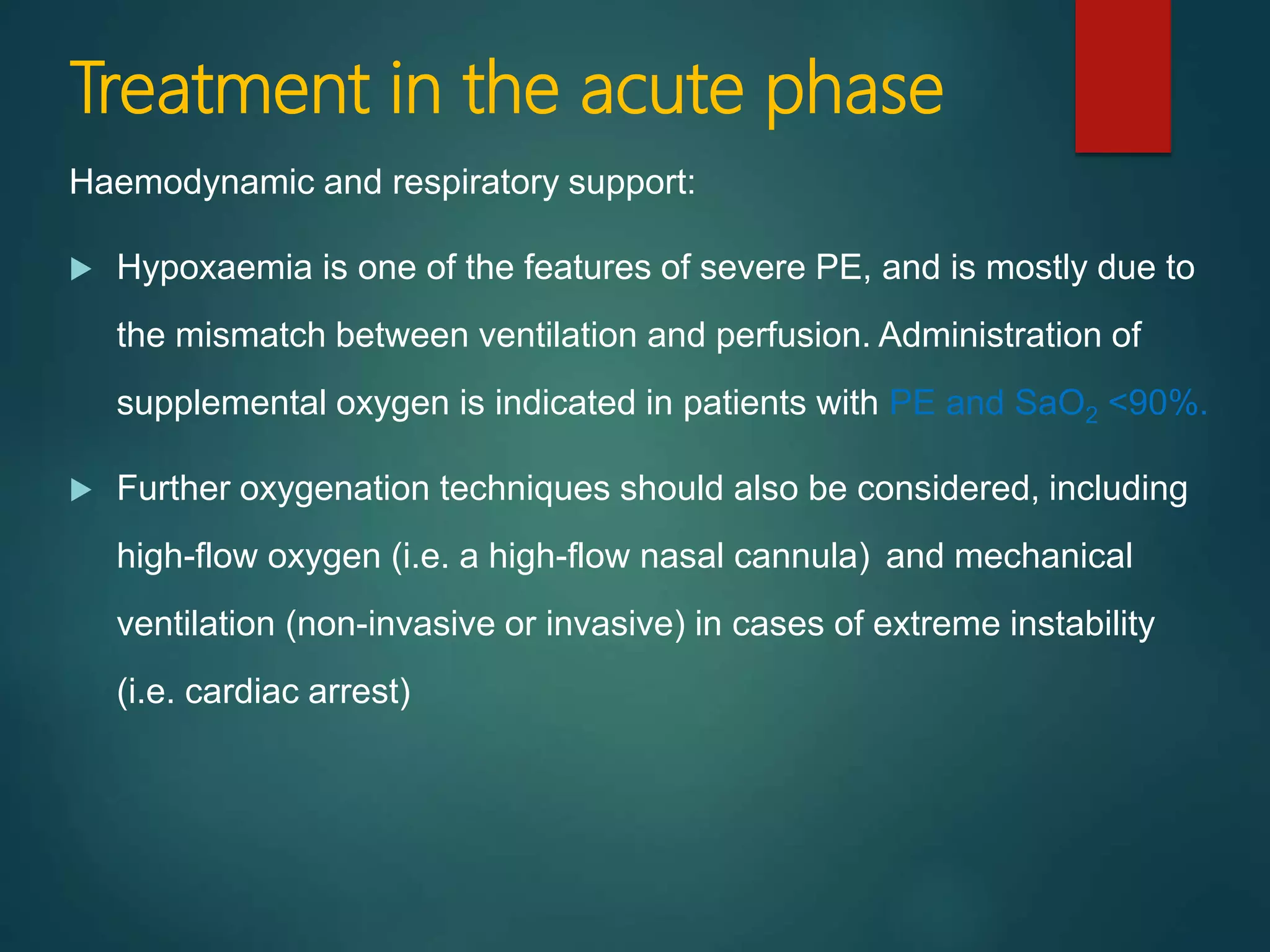 Acute Pulmonary Embolism: Introduction, Clinical presentation ...
