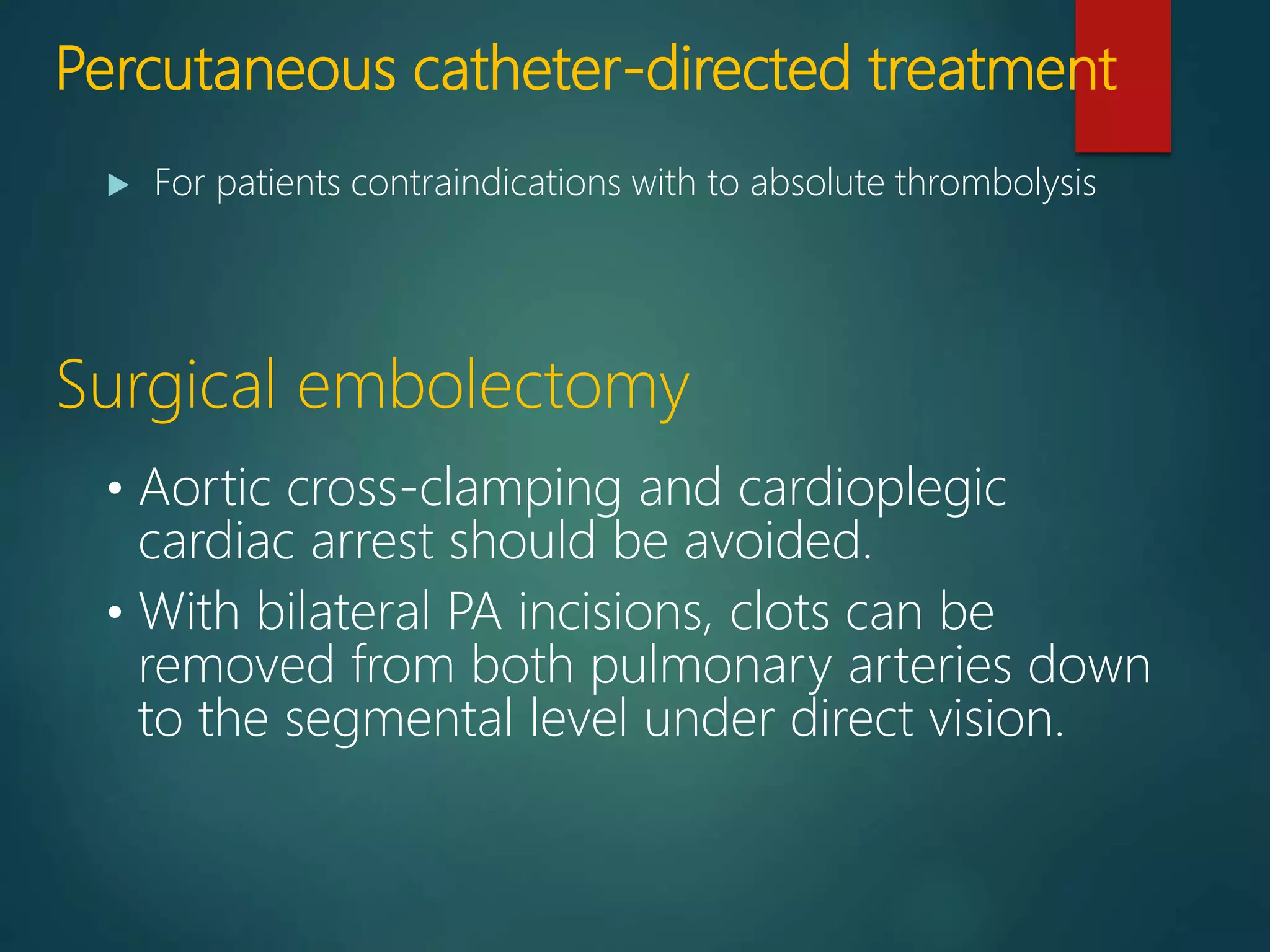 Acute Pulmonary Embolism: Introduction, Clinical presentation ...