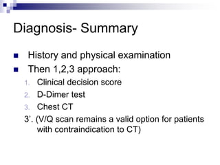 Acute Pulmonary Embolism Overview lecture.ppt