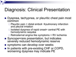 Acute Pulmonary Embolism Overview lecture.ppt