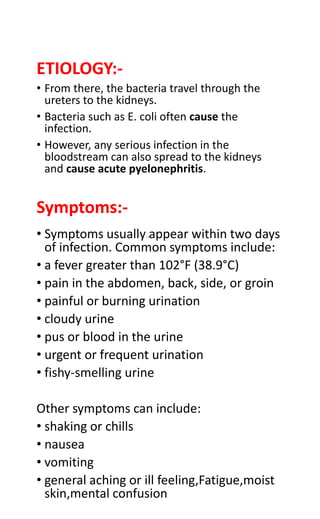 Acute pyelonephritis | PPTX