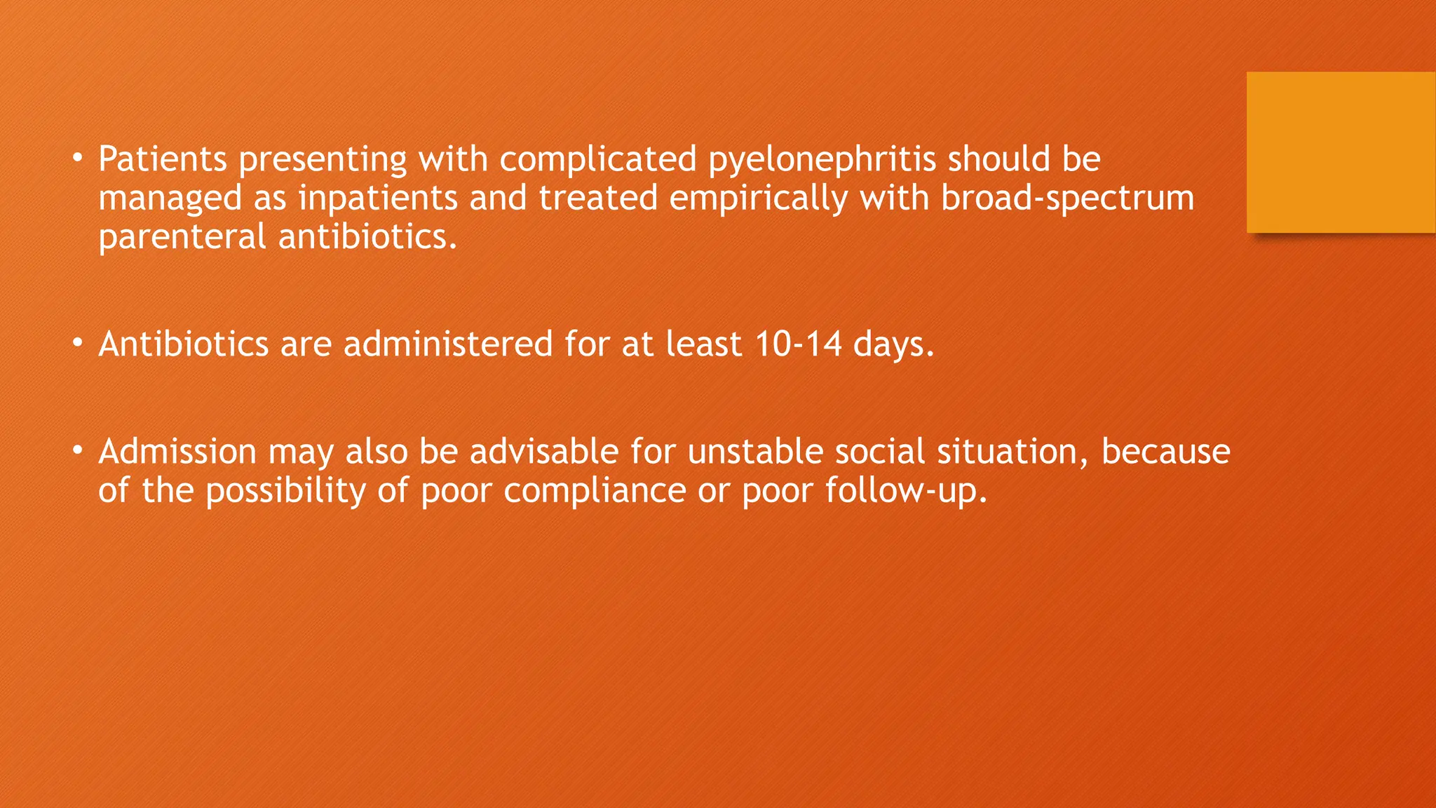 Acute Pyelonephritis an overview approach | PPT