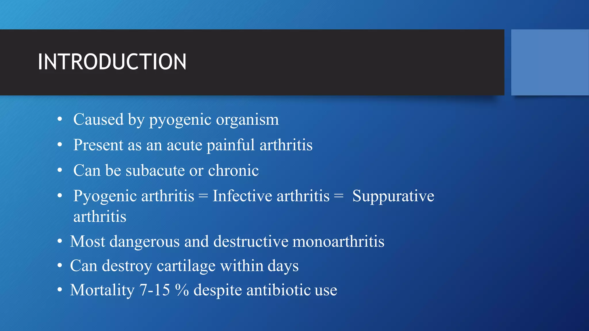 Acute pyogenic arthritis by dr ashutosh | PPTX