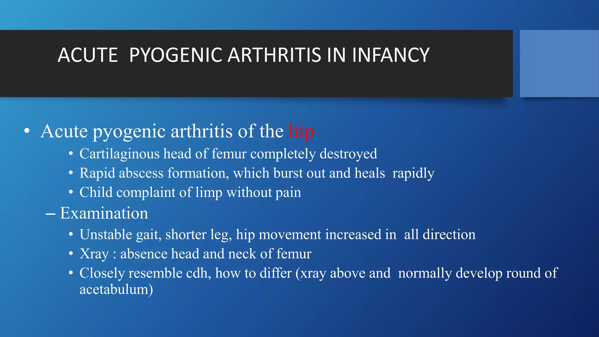 Acute pyogenic arthritis by dr ashutosh | PPTX