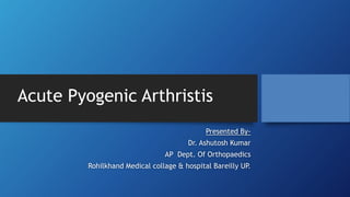 Pyogenic Arthritis : Septic Arthritis and Bursitis – EIZNJ