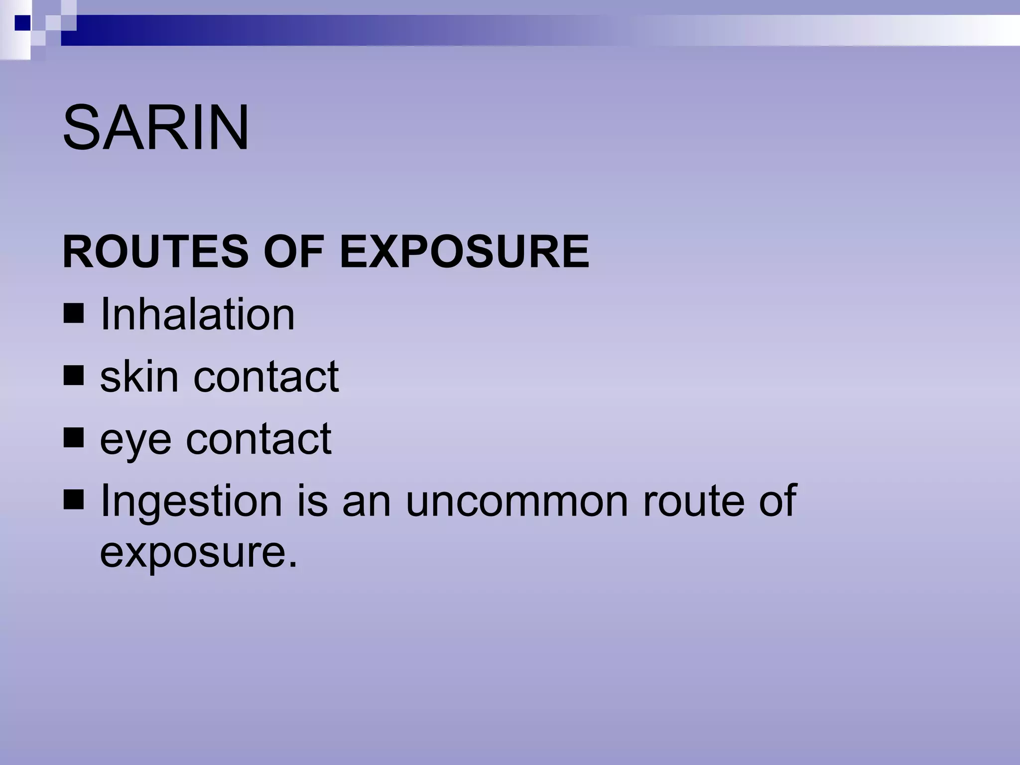 Acute radiation cns syndrome & neurological damage caused by chemical ...