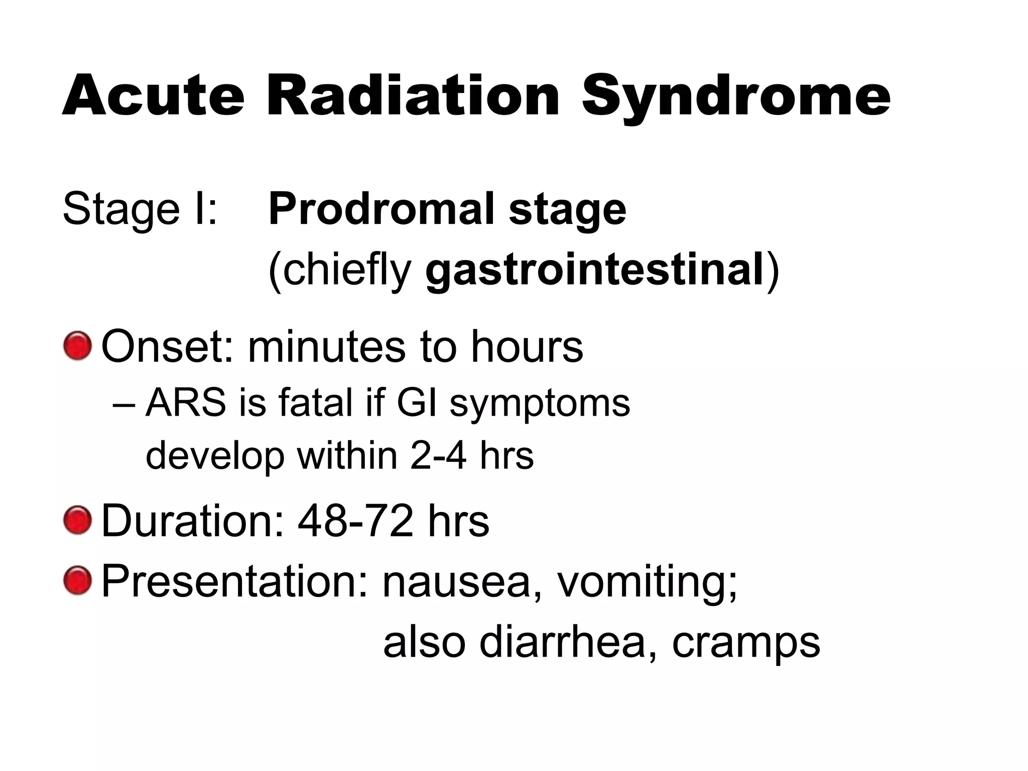 Acute Radiation Syndrome | PPTX