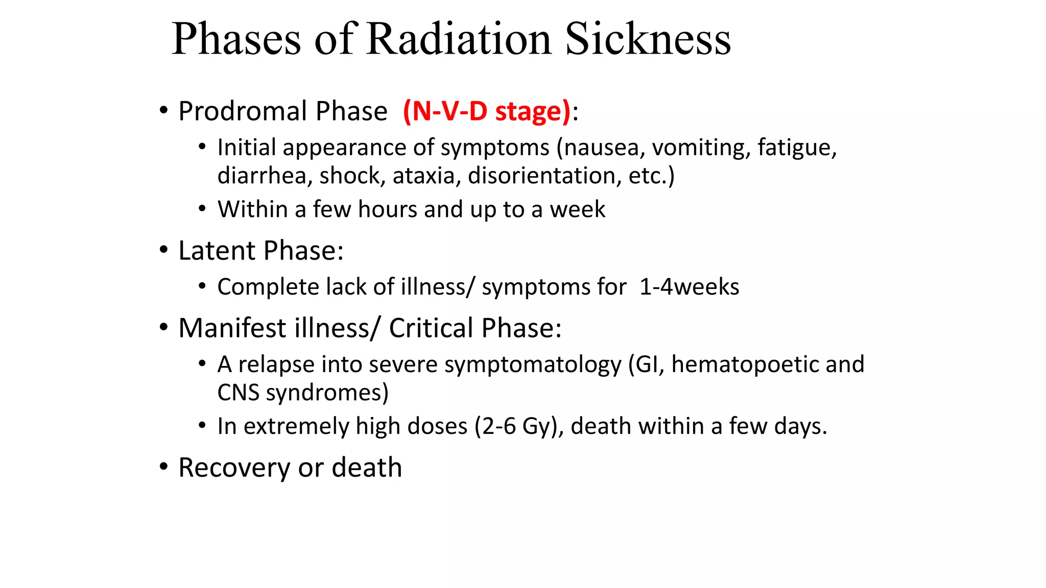 Acute radiation syndrome Dr Kiran | PPTX