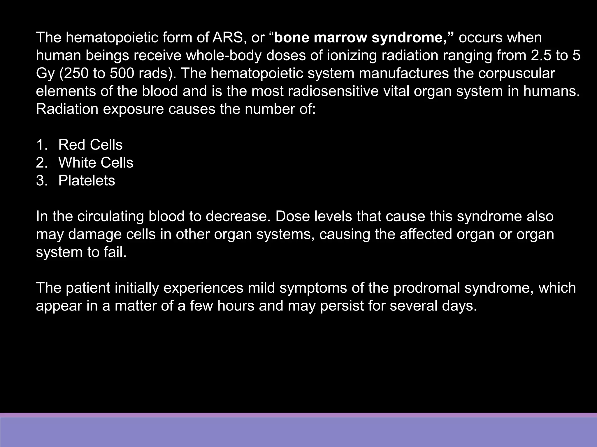 Acute radiation syndrome | PPTX
