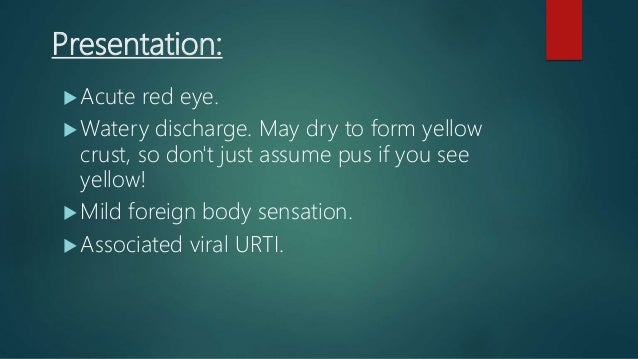 Acute red eye | PPTX | Eye and Vision Conditions | Diseases and Conditions