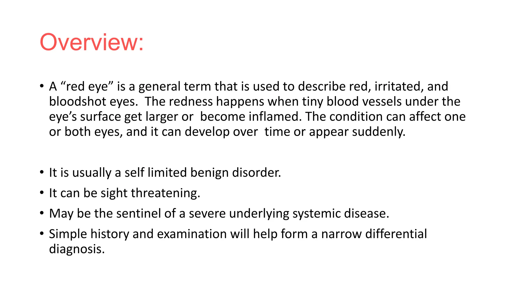 Approach to Acute Red Eye and its DDX.pptx