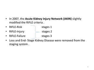 Acute renal disease | PPTX