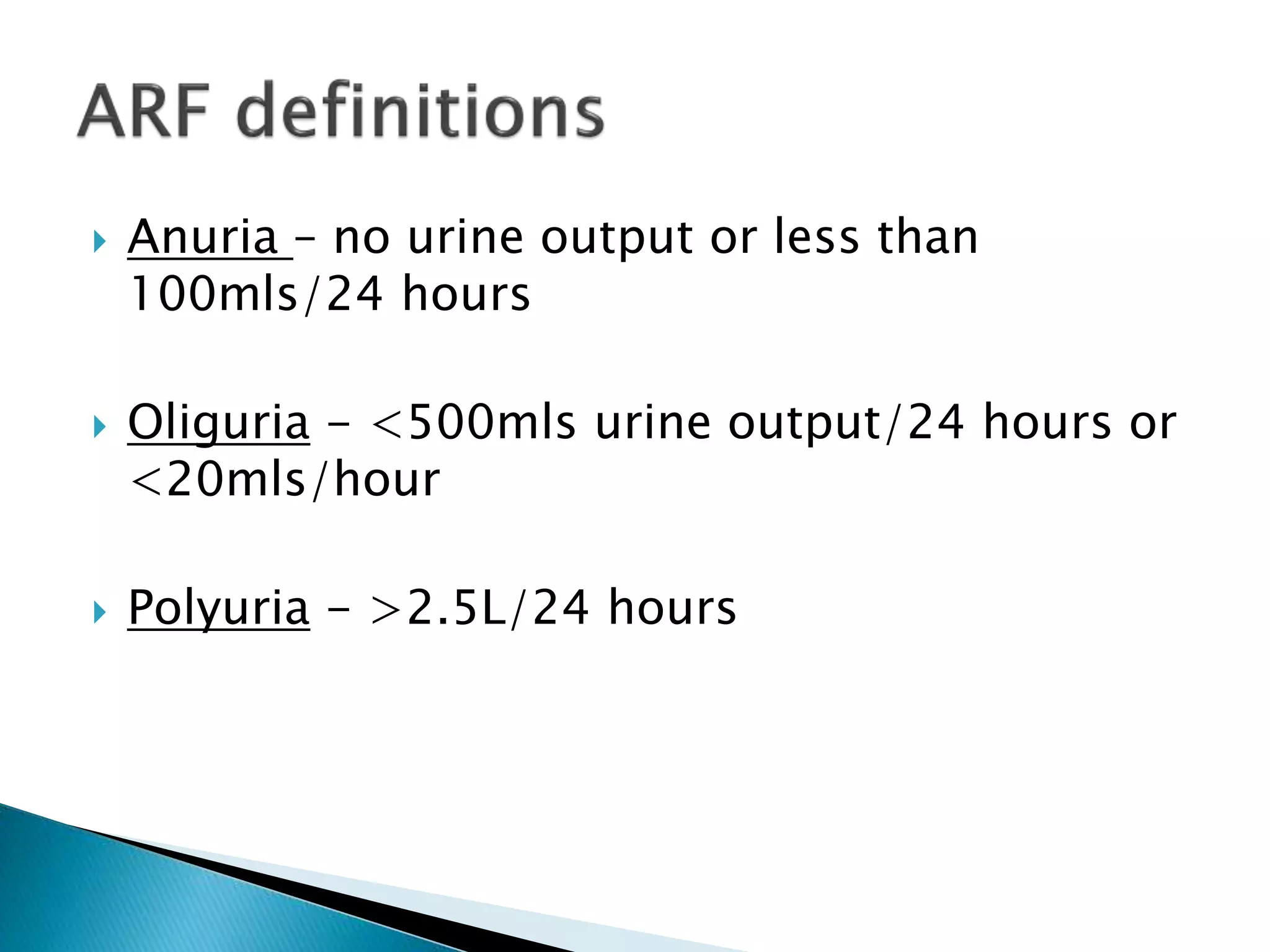 Acute renal failure | PPTX
