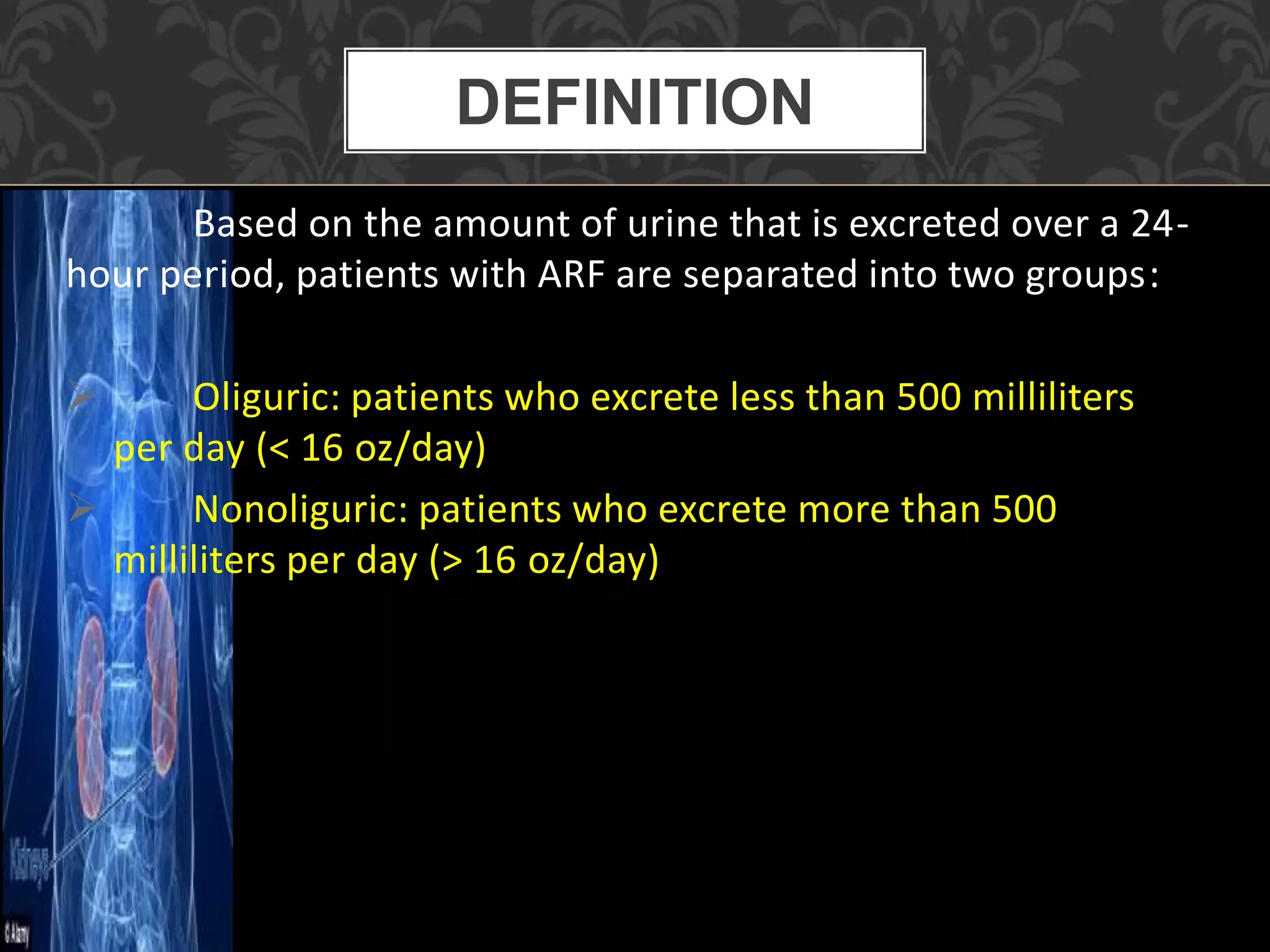 Acute renal failure. | PPTX