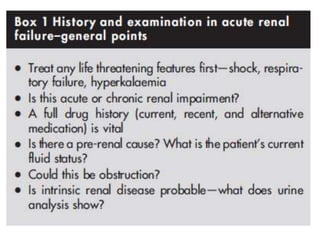 Acute renal failure(Emergency Medicine) | PPTX