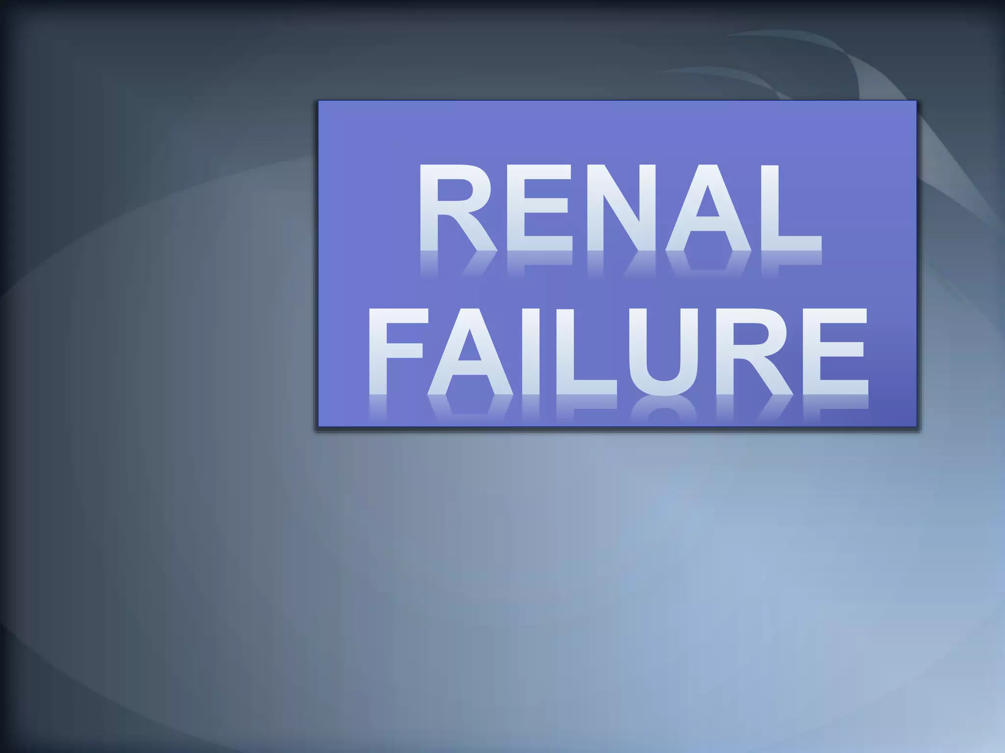 Acute renal failure | PPT