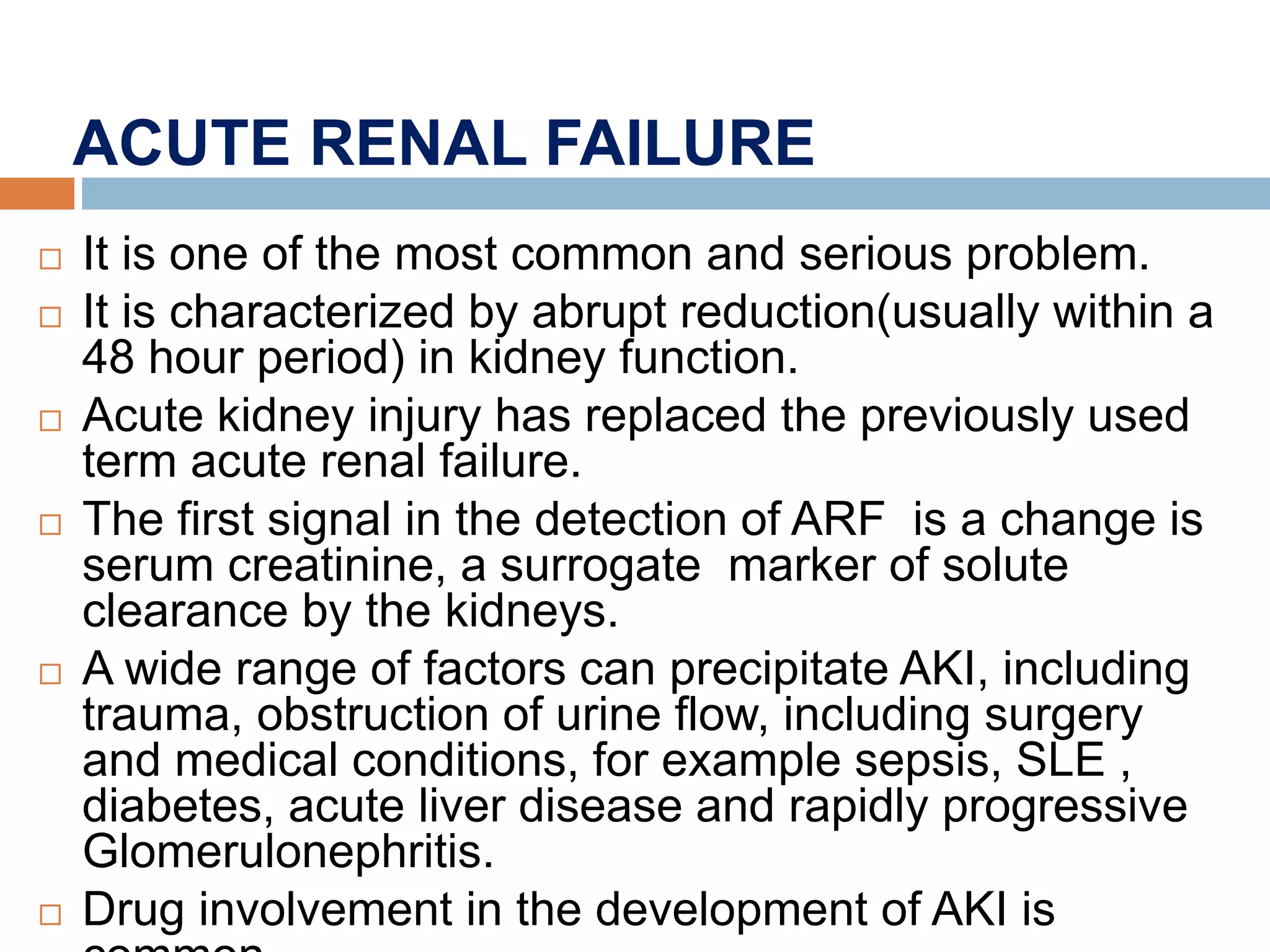 Acute renal failure | PPT