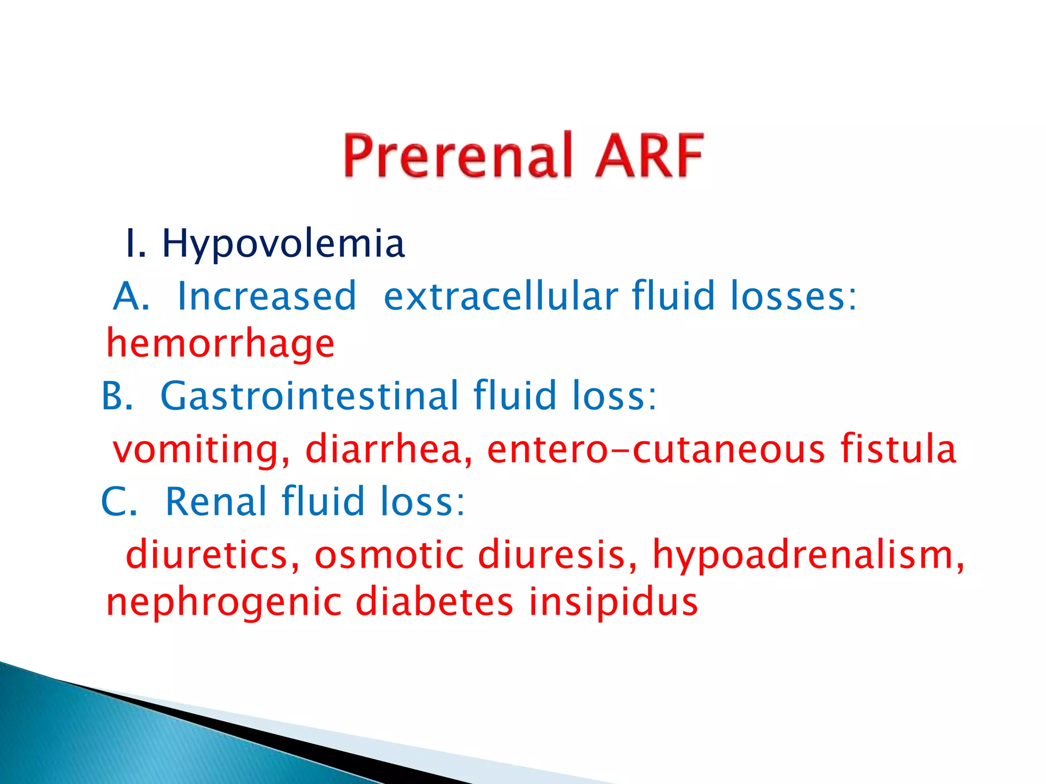 ACUTE RENAL FAILURE.ppt | Blood Disorders | Diseases and Conditions
