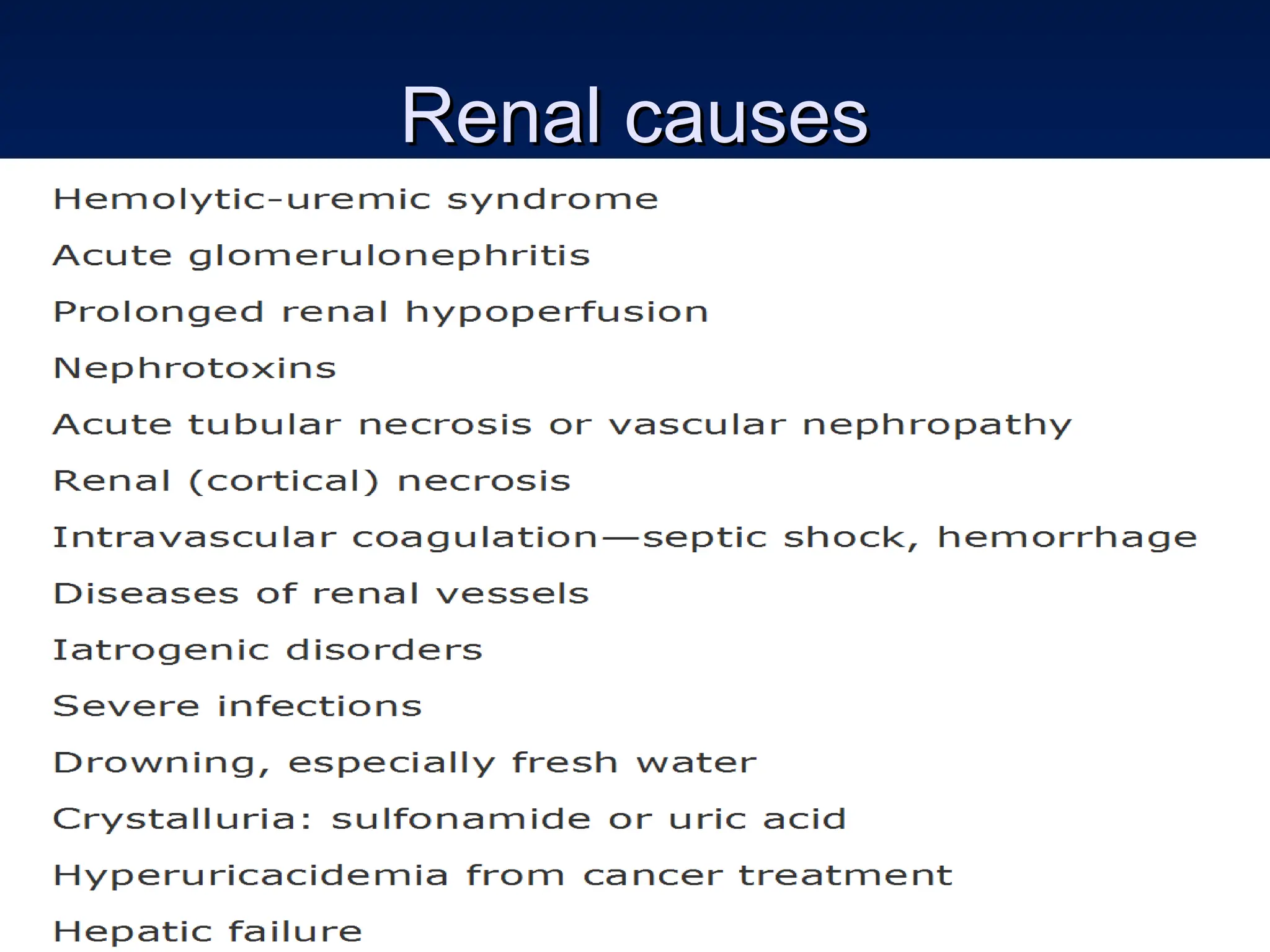 ACUTE RENAL FAILURE.ppt causes of renal failure,pathophysiology | PPT