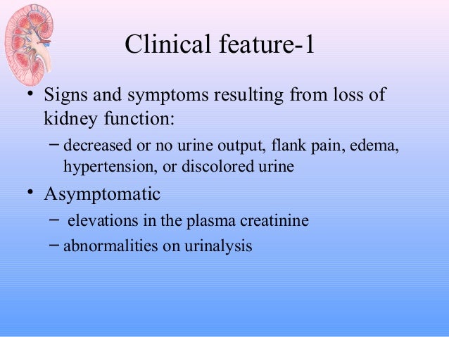 Decreased Kidney Function