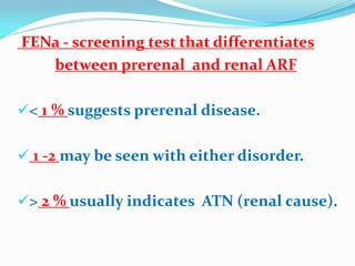 Acute renal failure by dr. rafique | PPT