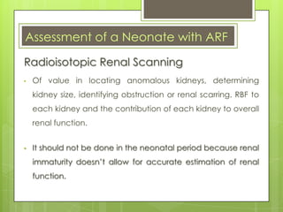 Acute Renal Failure in Neonates | PPTX