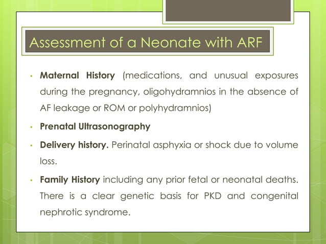Acute Renal Failure in Neonates | PPTX