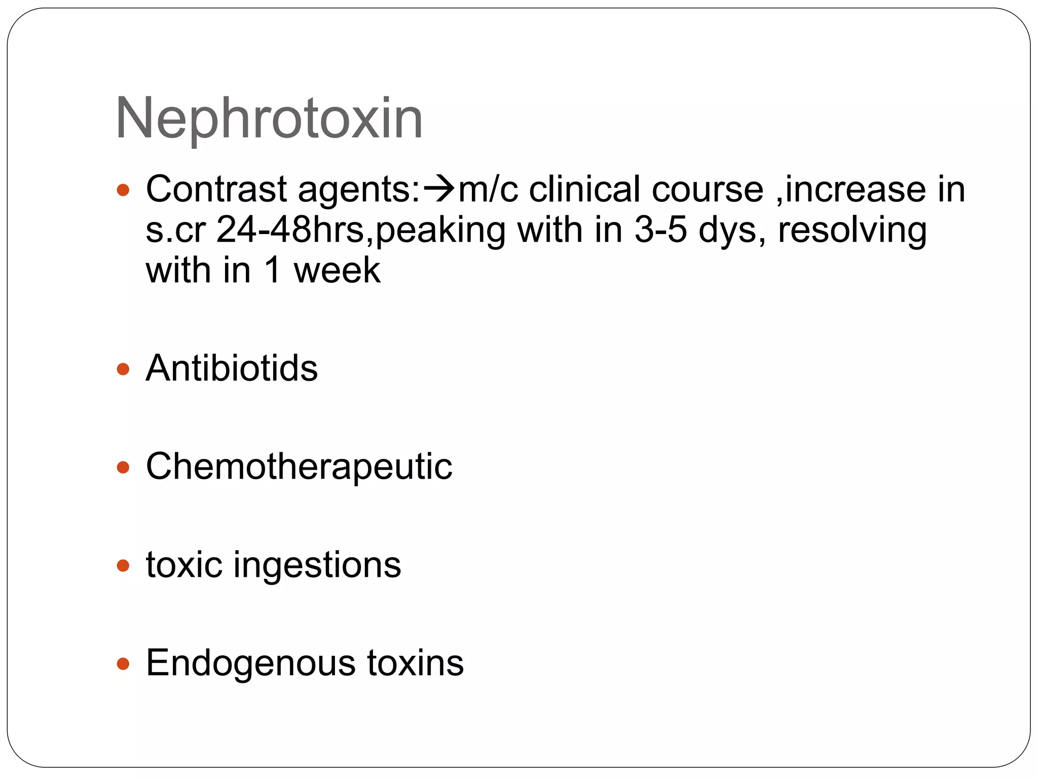 Acute renal failure patho physiology & anaesthetic management | PPTX