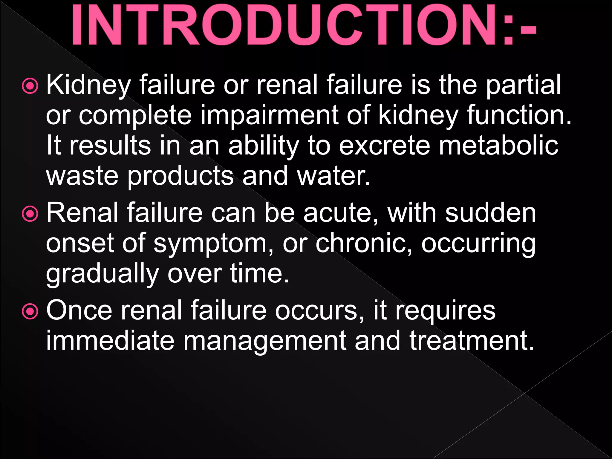 ACUTE RENAL FAILURE OR ACUTE KIDNEY DISEASE | PPT
