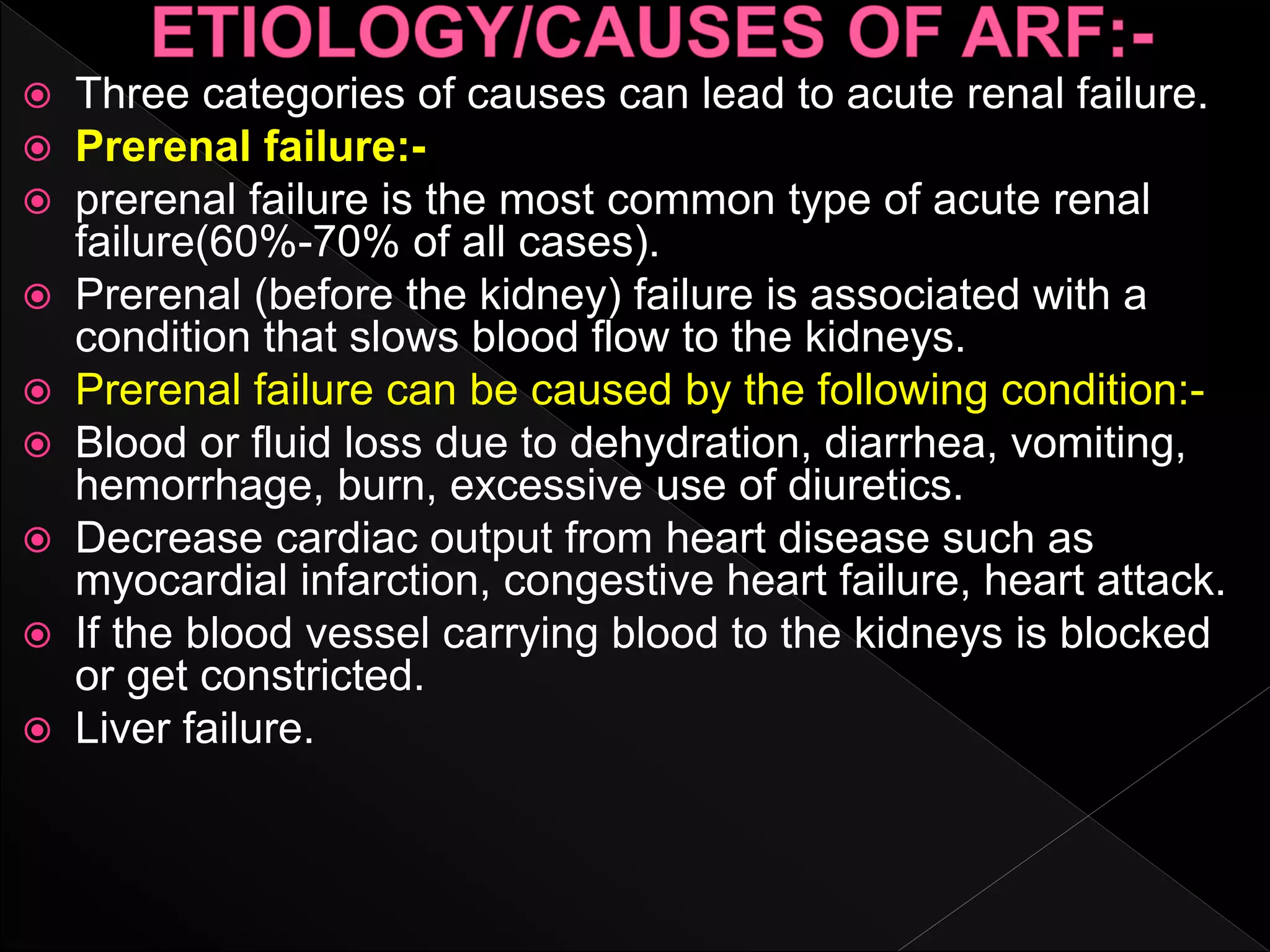 ACUTE RENAL FAILURE OR ACUTE KIDNEY DISEASE | PPT
