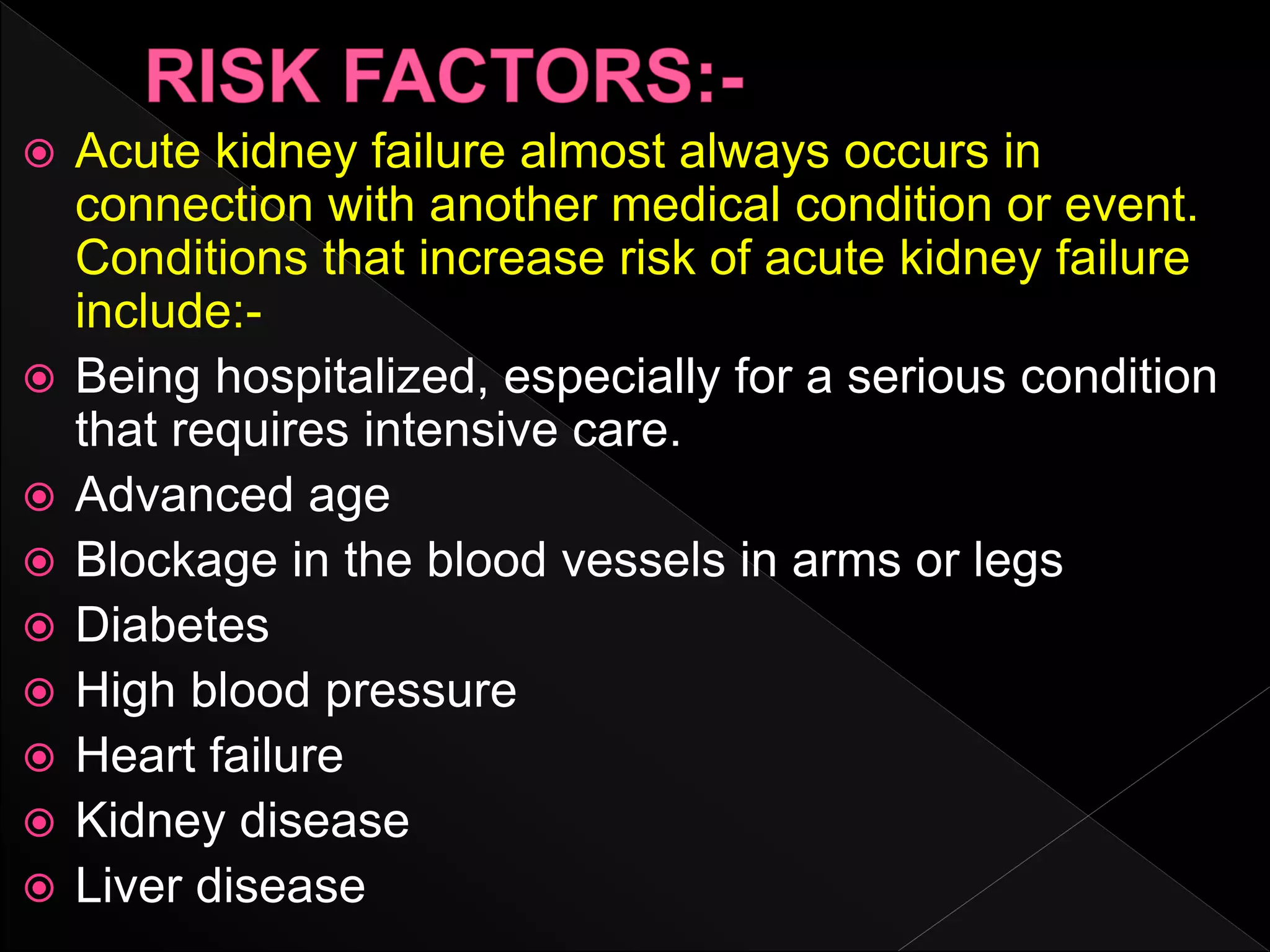ACUTE RENAL FAILURE OR ACUTE KIDNEY DISEASE | PPT
